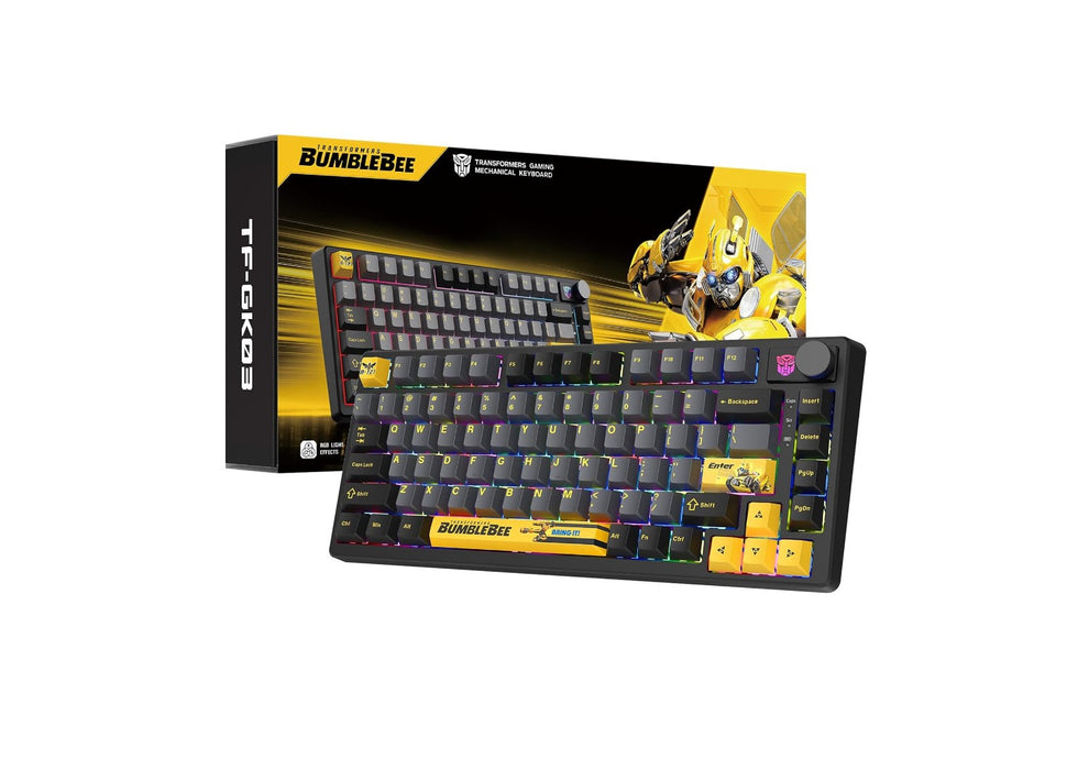 Transformers Mechanical Keyboard RGB Bumblebee Autobot (81 Keys Layout ...