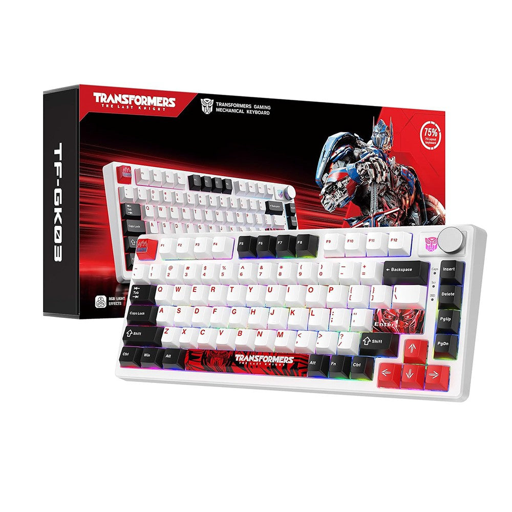 Transformers Mechanical Keyboard RGB Optimus Prime Autobot (81 Keys La ...